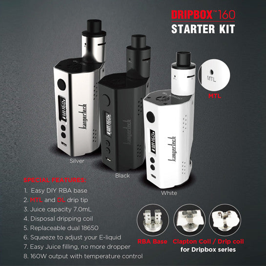 Kanger DRIPBOX 160 Starter Kit - Vapor Authority