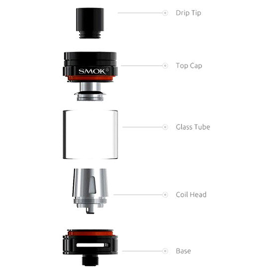 Smok TFV8 Baby Beast Sub Ohm Octuple Coil Tank - Vapor Authority